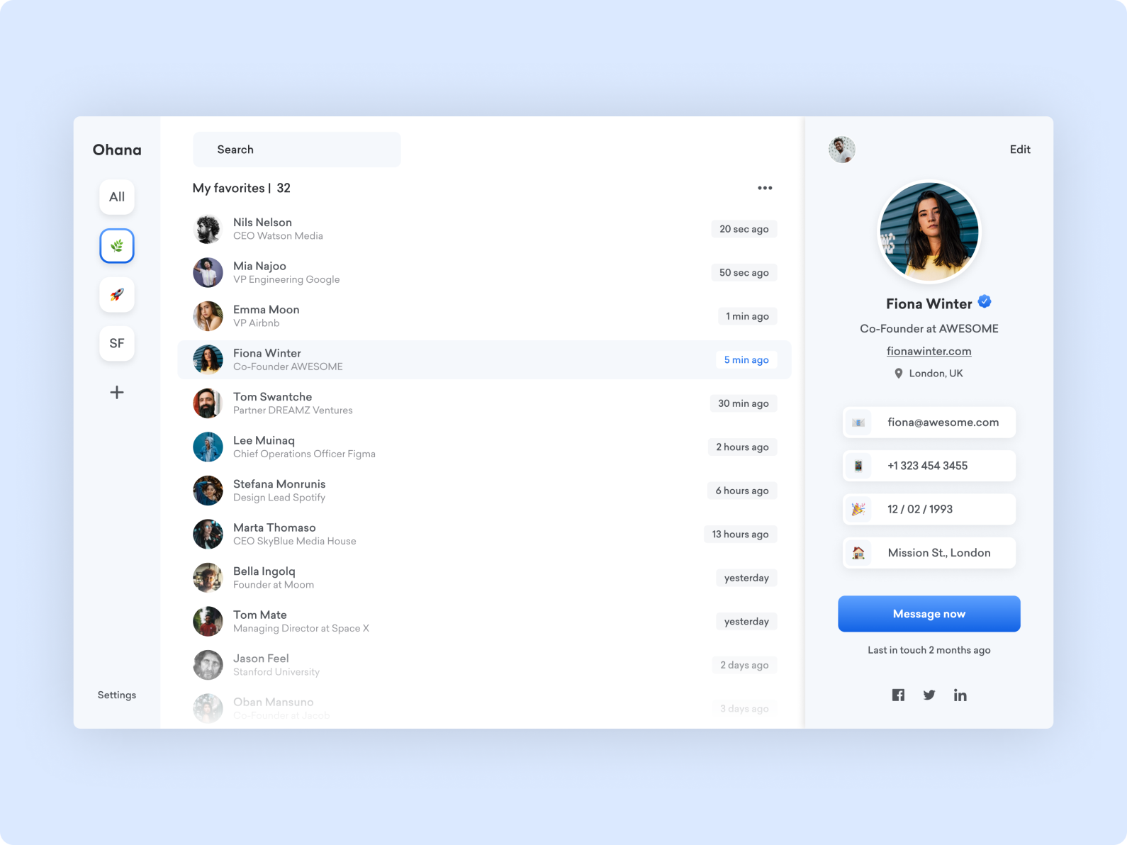 Ohana WebApp by Felix Haas on Dribbble