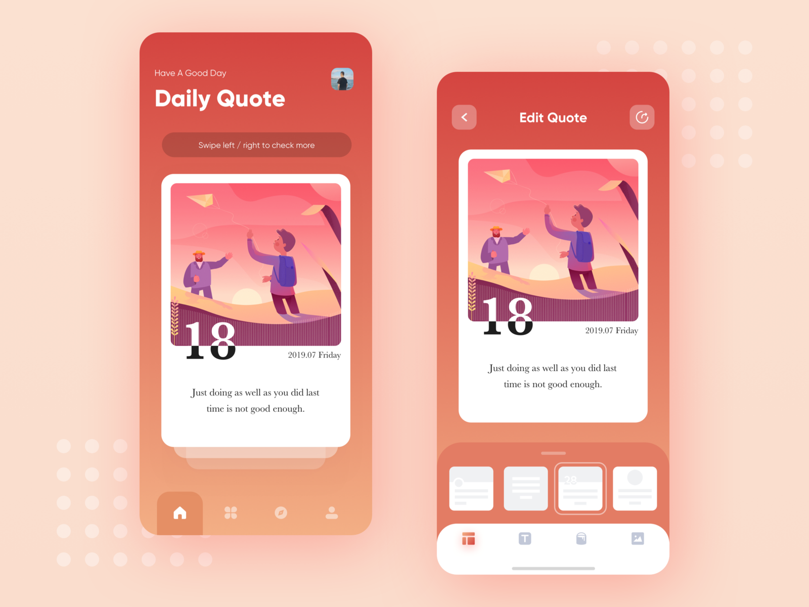 Daily Quote by Marvin on Dribbble