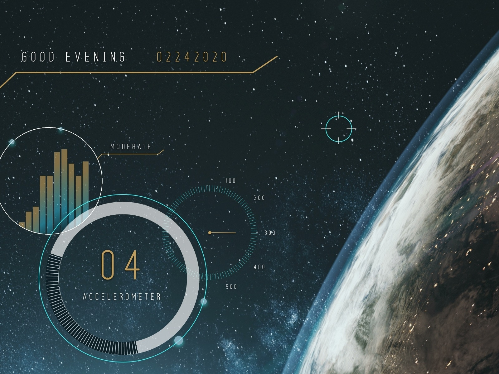 Space HUD by Veronica Bagwell on Dribbble