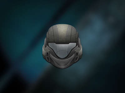 ODST helmet icon by Adrian Fahrbach on Dribbble