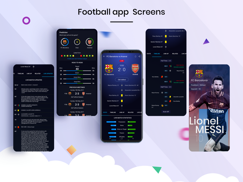 Football App Ui by Dickeshvaran G on Dribbble