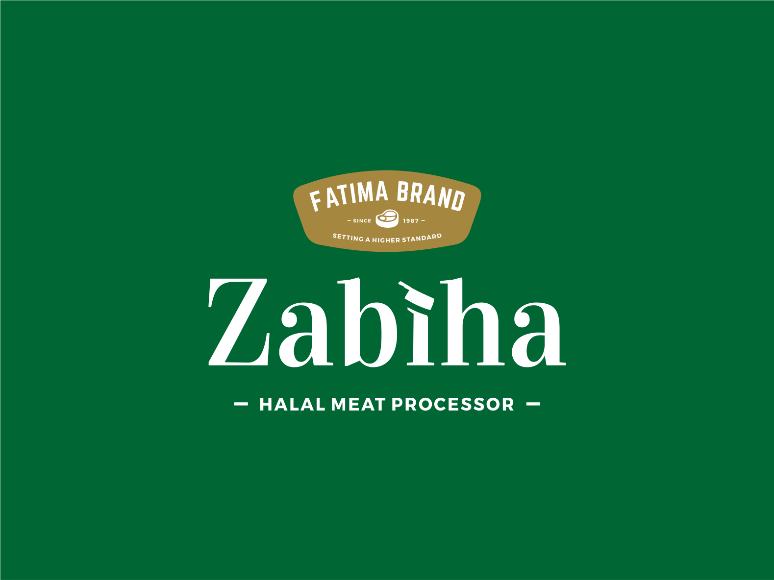Fatima Brand's Zabiha Logo by Asad Naveed on Dribbble