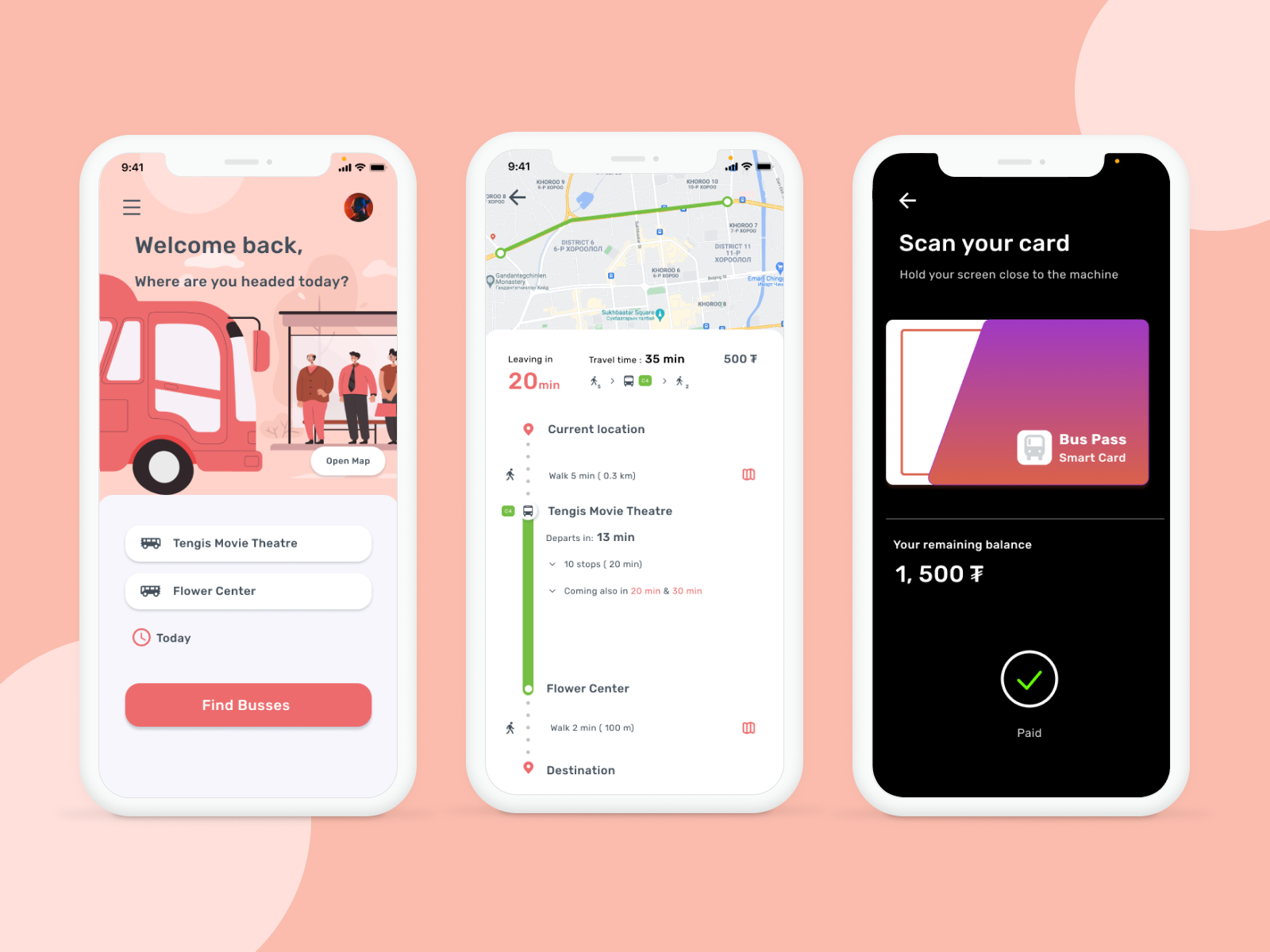 UB Bus App by misheel ganbold on Dribbble