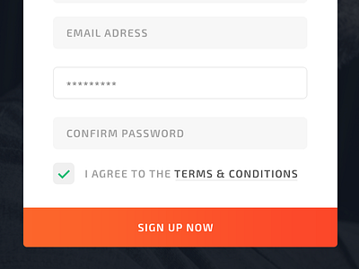 sign up ui by Gustav Ågren on Dribbble