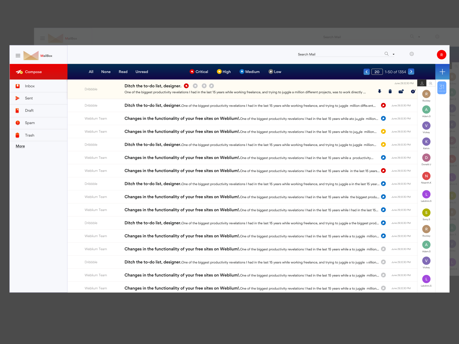 Email design Template by Renjith Ravindran on Dribbble