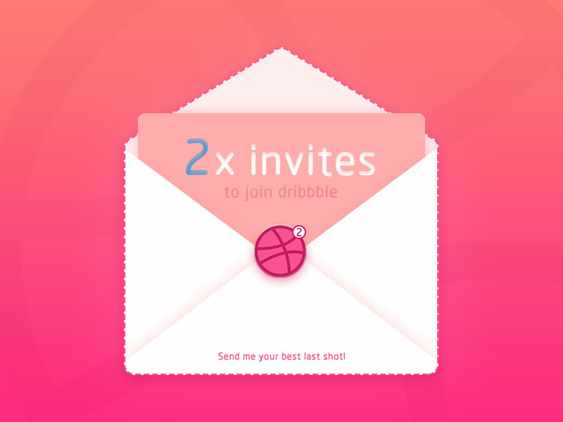 Two Invites by 雪丫 on Dribbble
