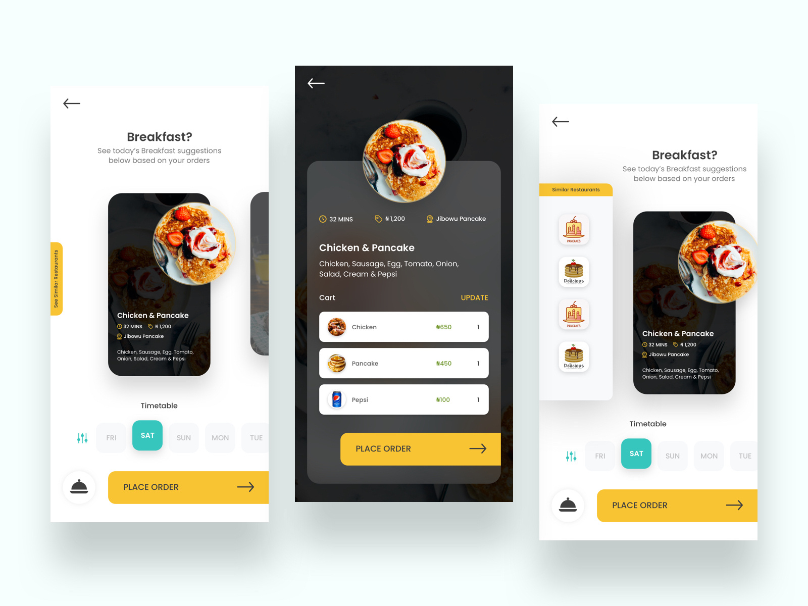 Food Suggestion App by Sam Ewenu on Dribbble