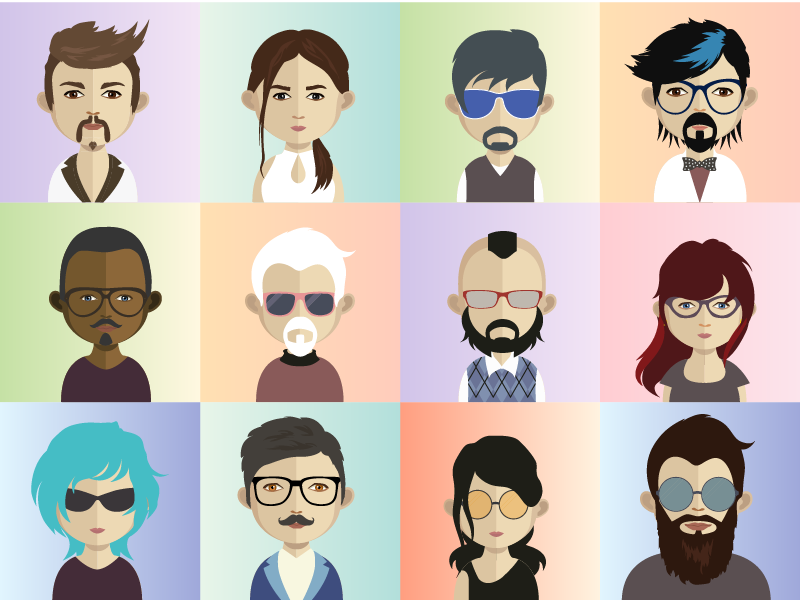 Avatars by Rishab Kamshetty on Dribbble