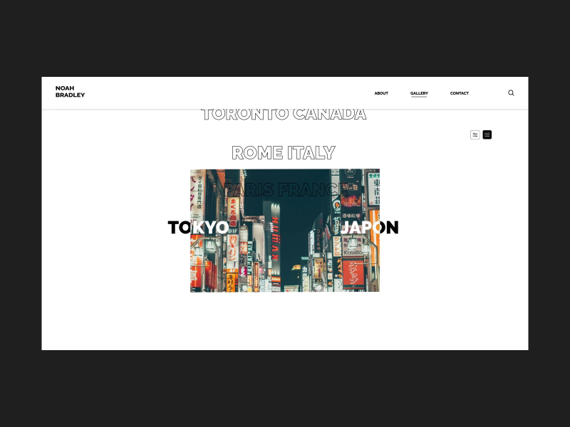 photographer template project list by Elena Verona on Dribbble