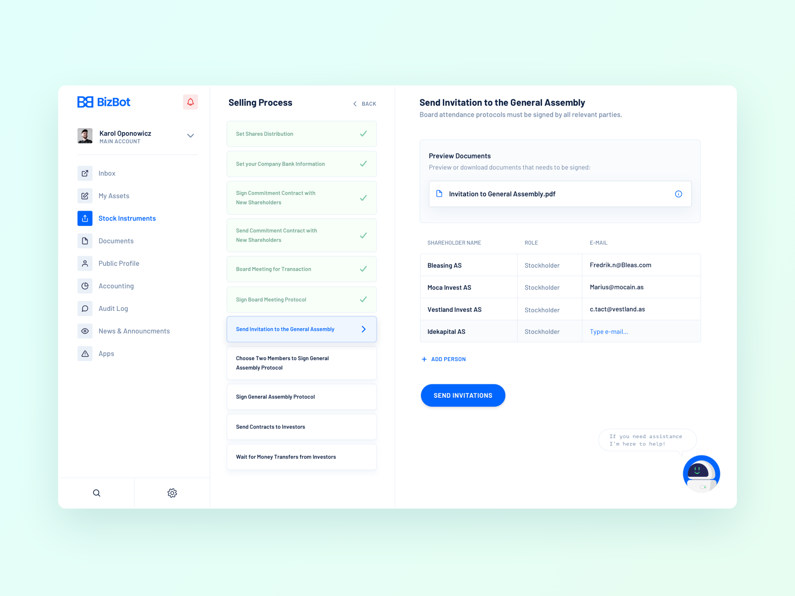 BizBot - Process Stepper by Karol Oponowicz for Order Group on Dribbble