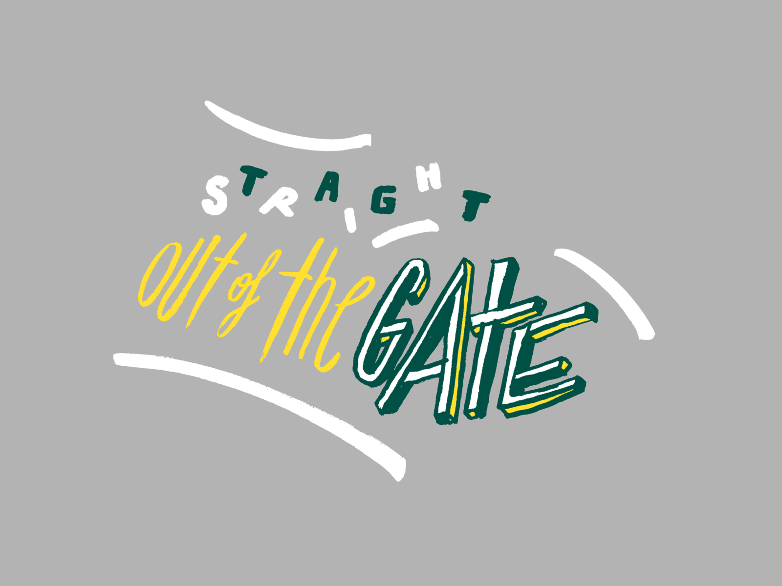 Straight out of the gate by Bruno Veloso on Dribbble