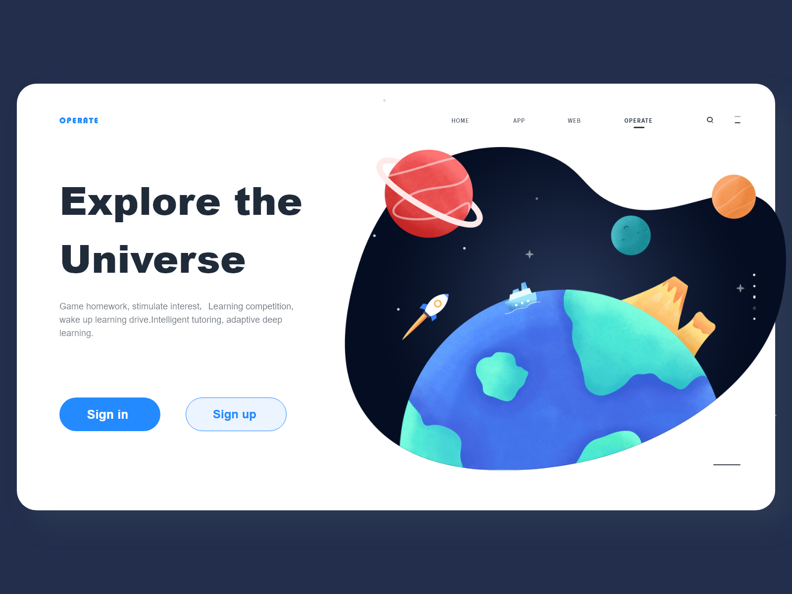 Explore the Universe by Ming on Dribbble