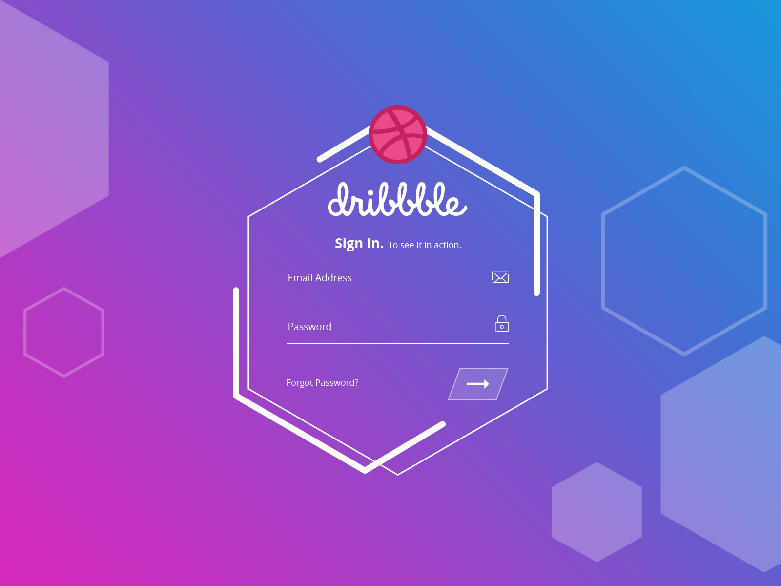 Dribbble Signin by Keyur on Dribbble