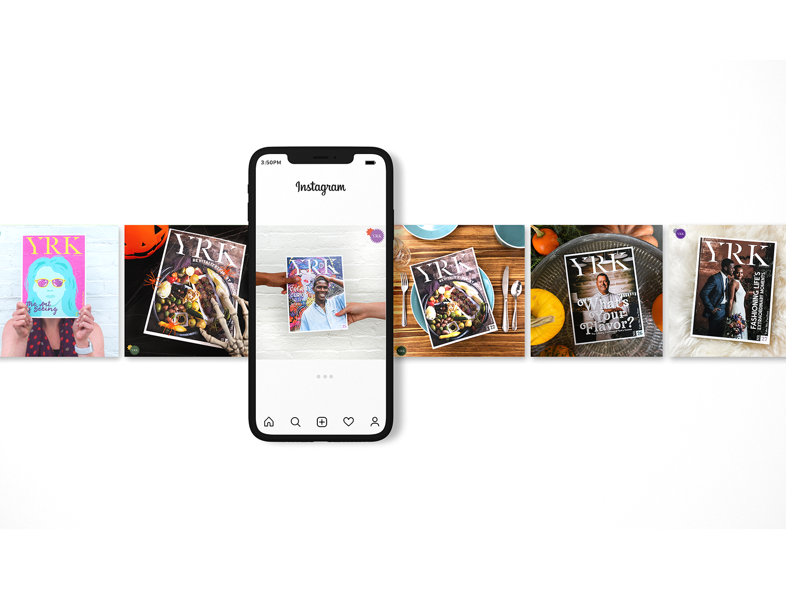 YRK Magazine Social Media by LUMI on Dribbble