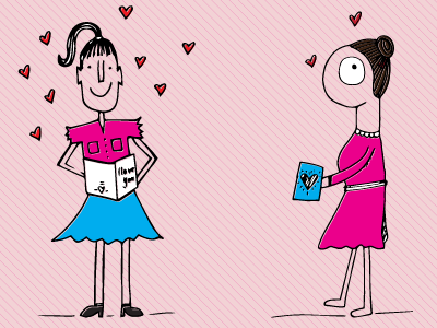 Mother's Day doodle options by Melissa DiPeri on Dribbble