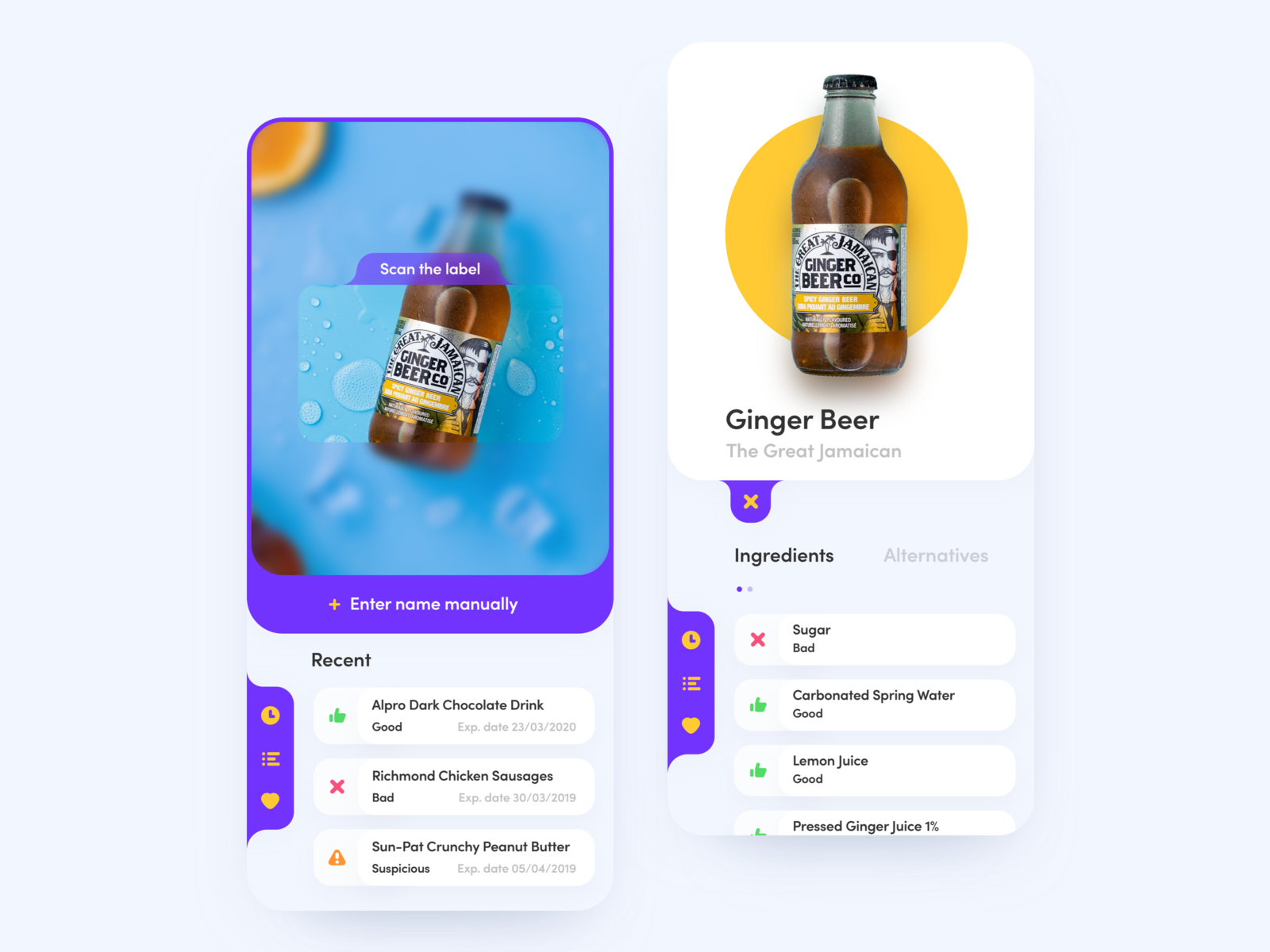 🍎Healthy Products - Food and Drink Scanner by Jakub Lorek on Dribbble