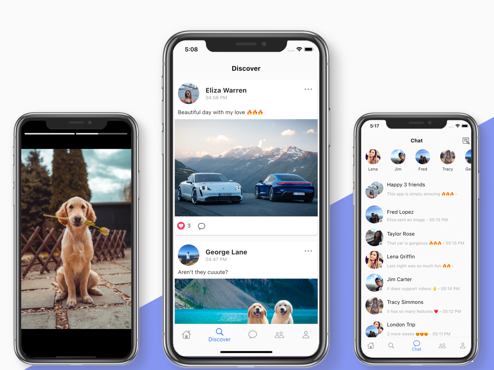 Flutter Social Network App by iOS App Templates on Dribbble Flutter Social Network App by iOS App Templates on Dribbble