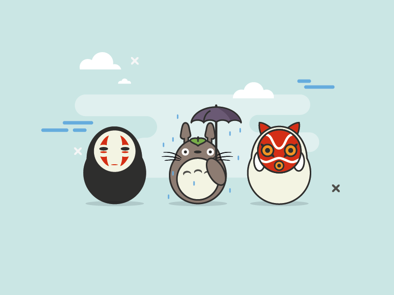 Ghibli friends by David Criado on Dribbble