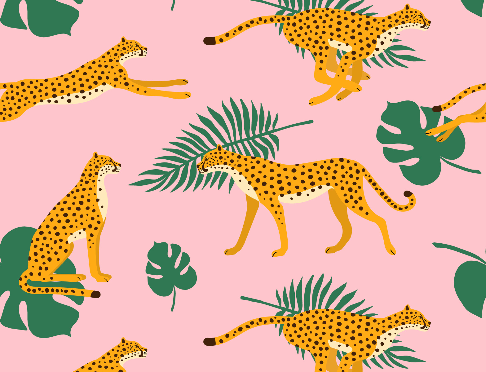Seamless cheetah pattern by Svetlana on Dribbble