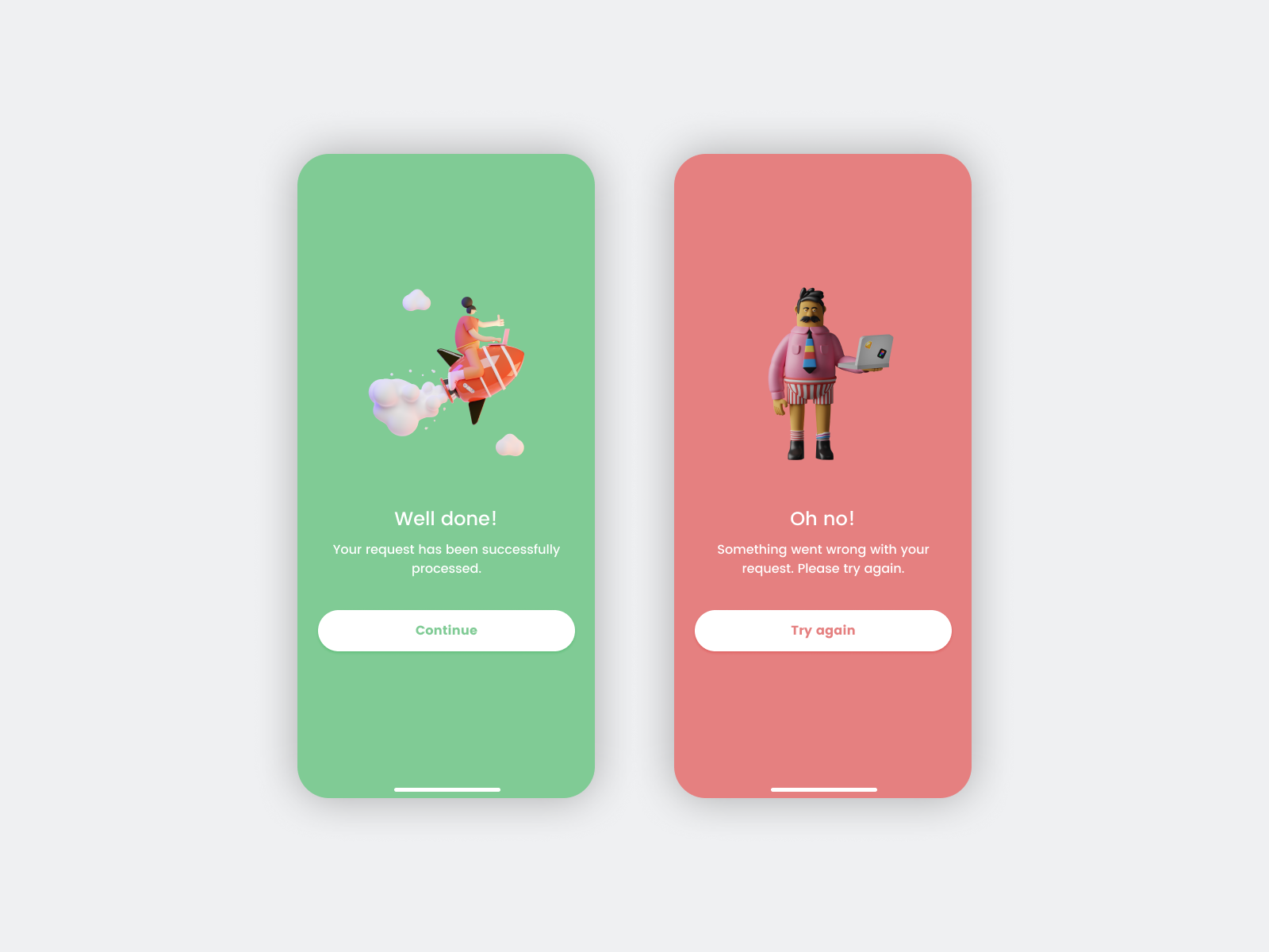 Daily UI 011 - Flash Message by Julien Chatelain on Dribbble