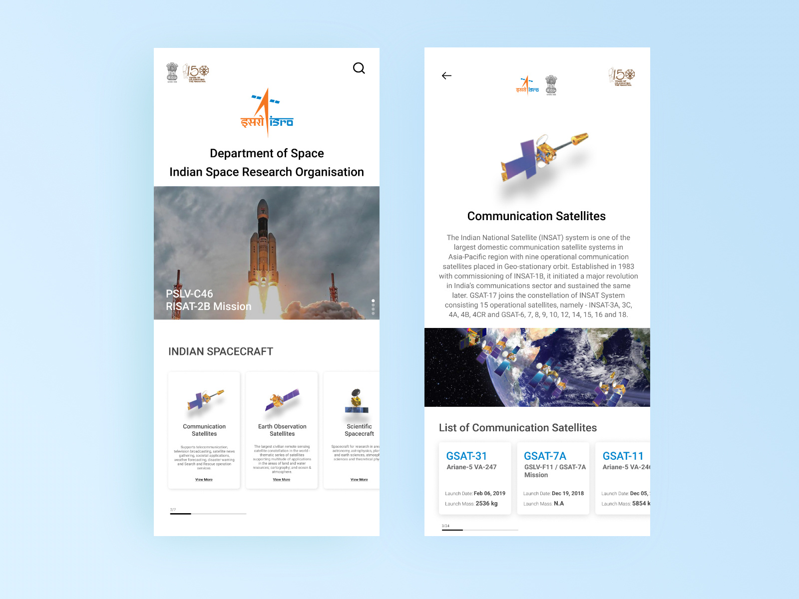 Isro App Concept: Figma hands on Leaning by Harsh Vardhan on Dribbble