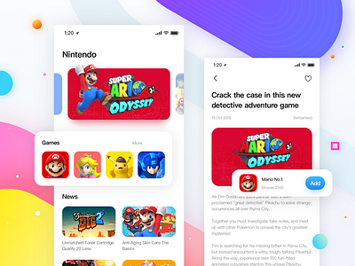 Mario UI by Kaiseir on Dribbble