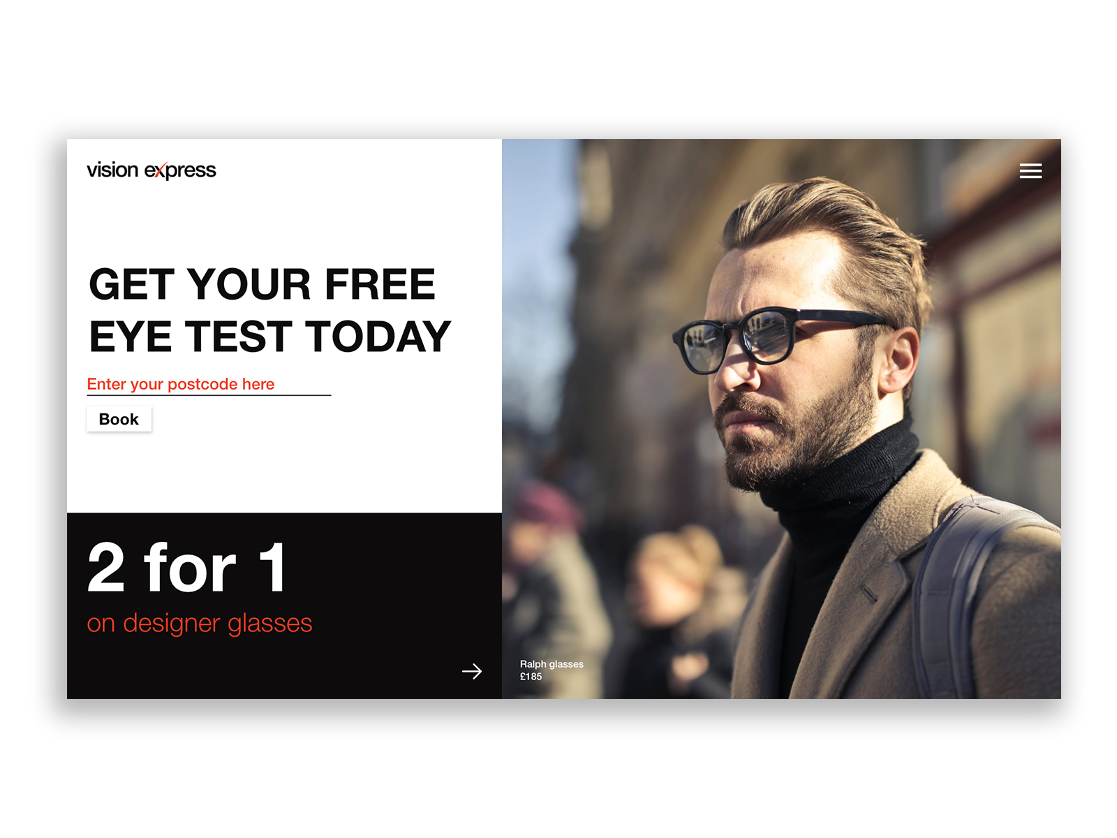 Vision Express Web UI by Stephanie Post on Dribbble