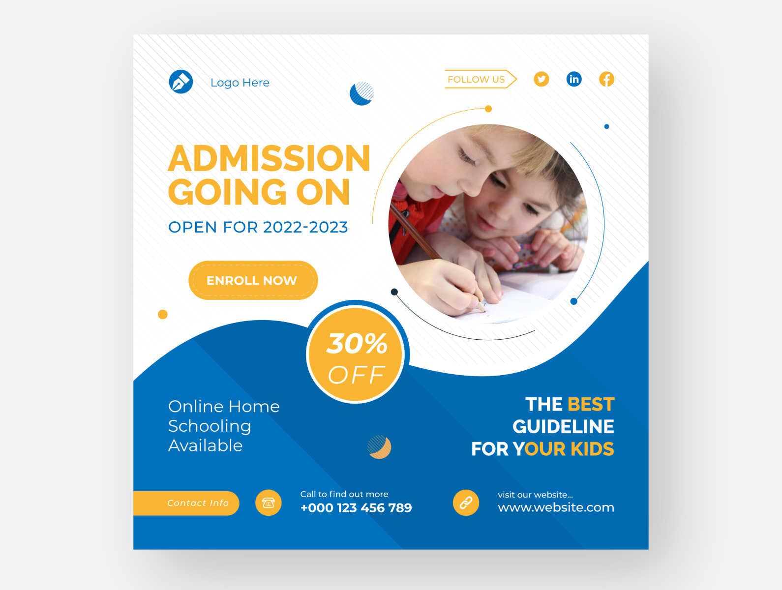 Educational Social Media Post Design by orbit10 on Dribbble