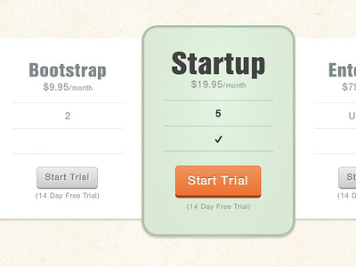 Pricing Dialog by Jonathan Mumm on Dribbble