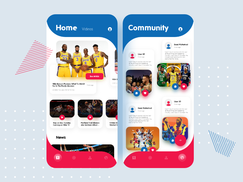 NBA App Redesign by Saad Muhamed on Dribbble
