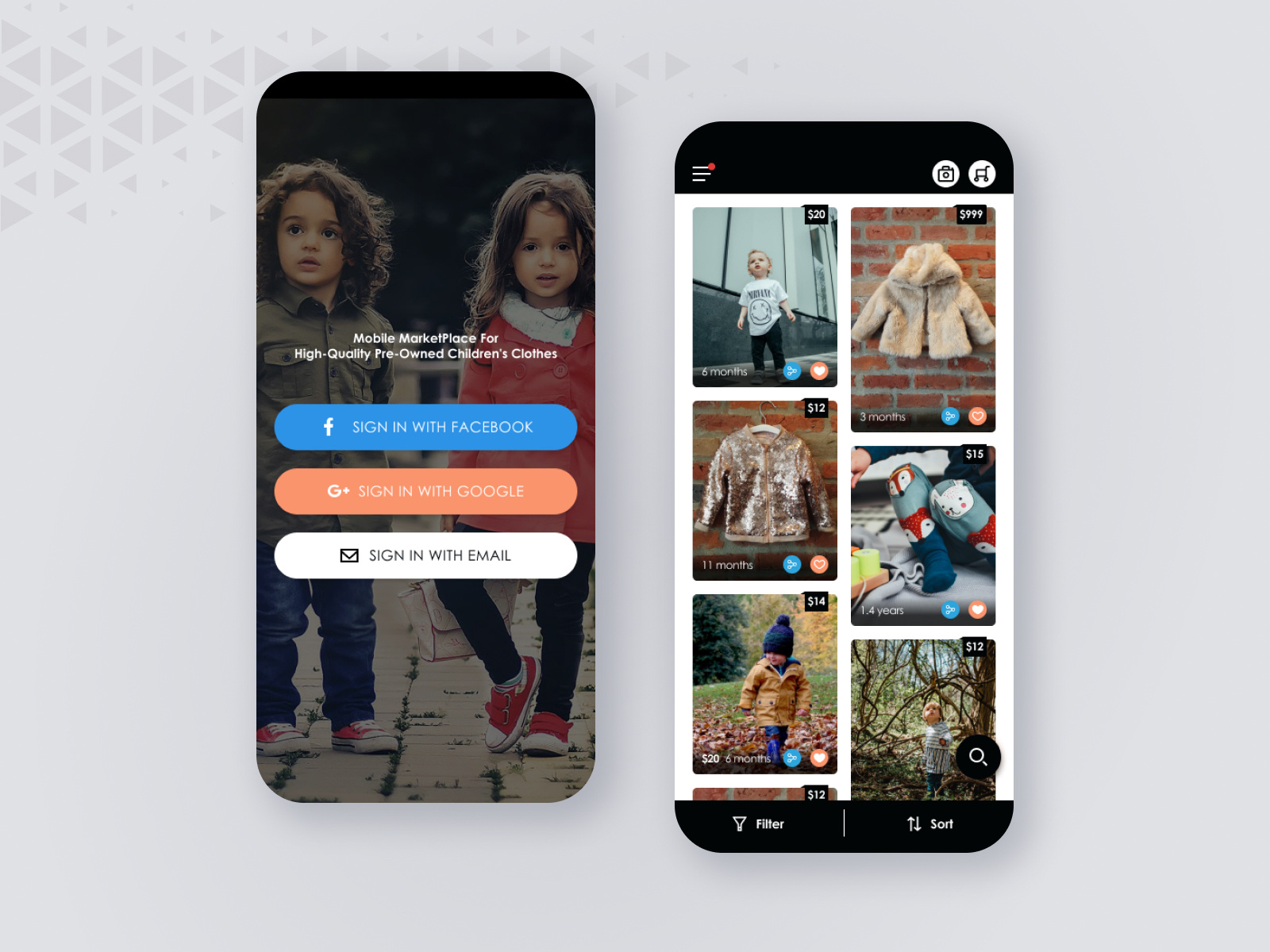 Kids ecommerce store - App UI design by Creole Studios on Dribbble