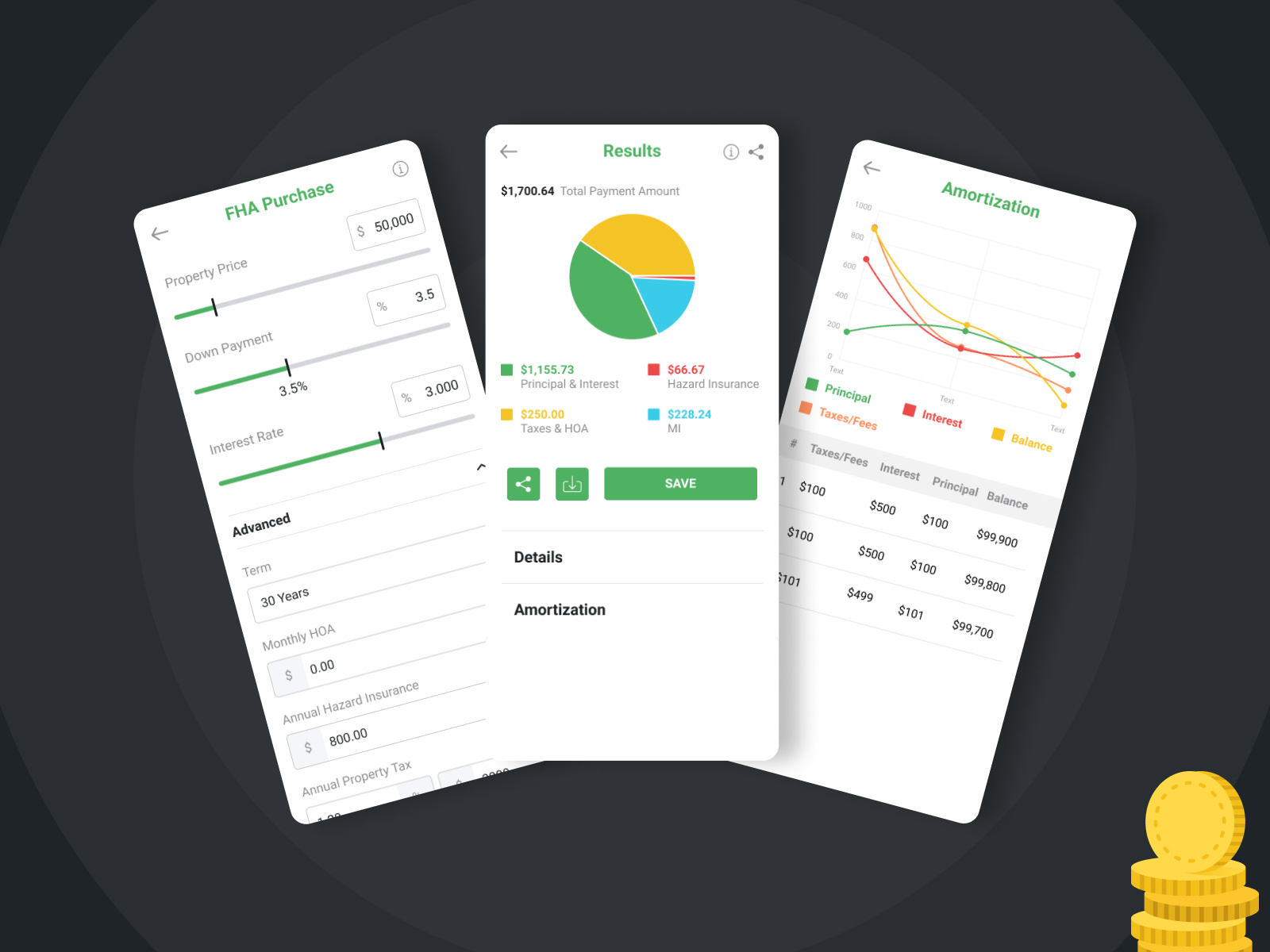 Loan Calculator - Mobile app UI design by Creole Studios on Dribbble