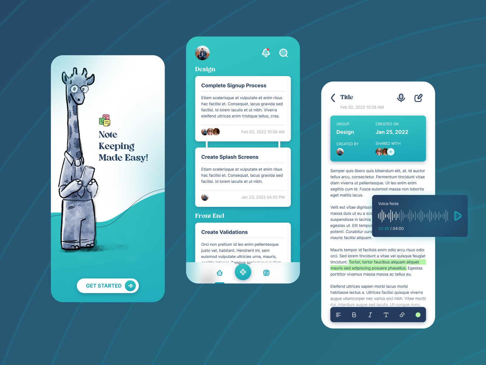 Notes App - Exploration by Creole Studios on Dribbble