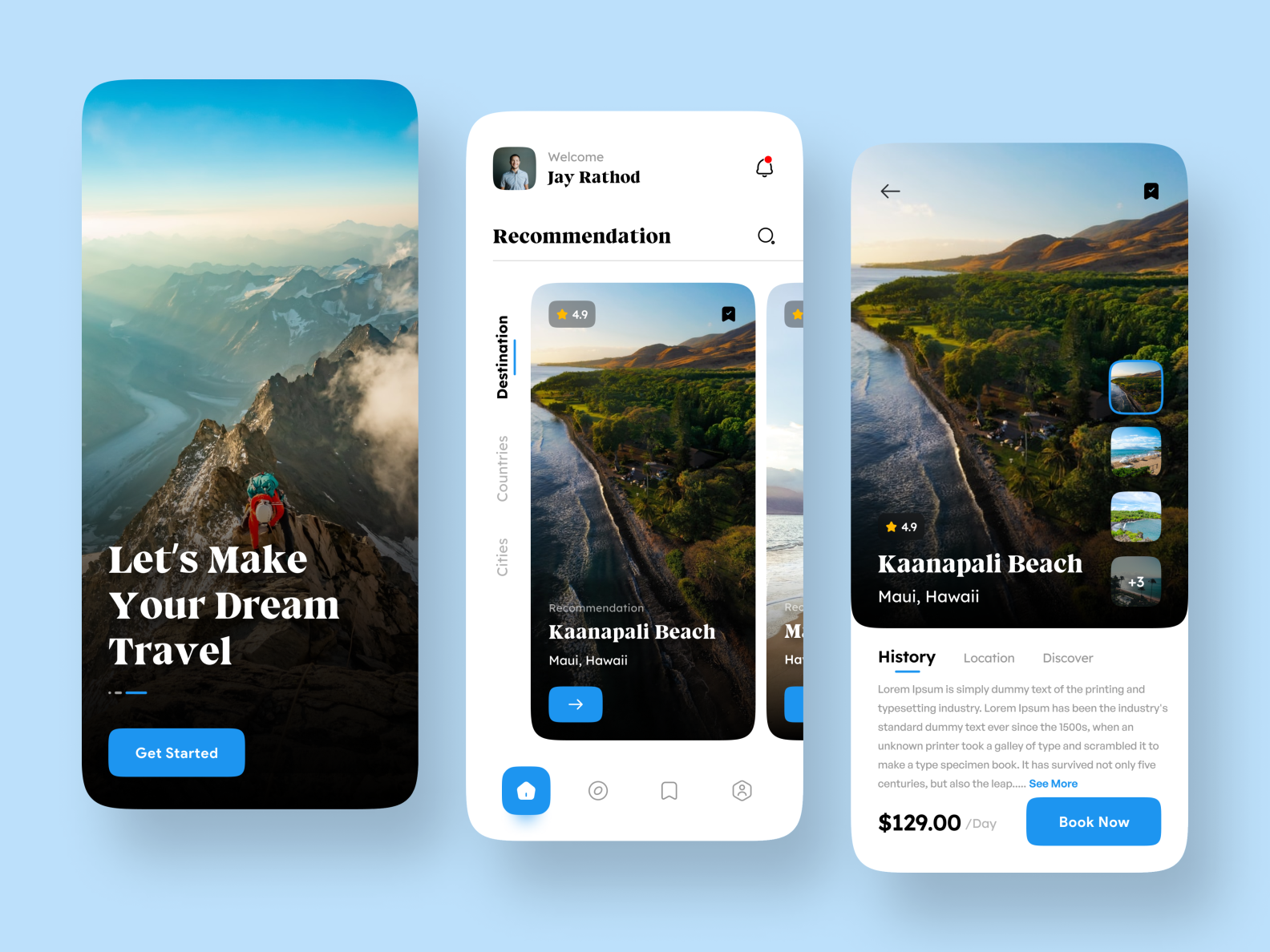 Tours & Travels Booking App by Creole Studios on Dribbble
