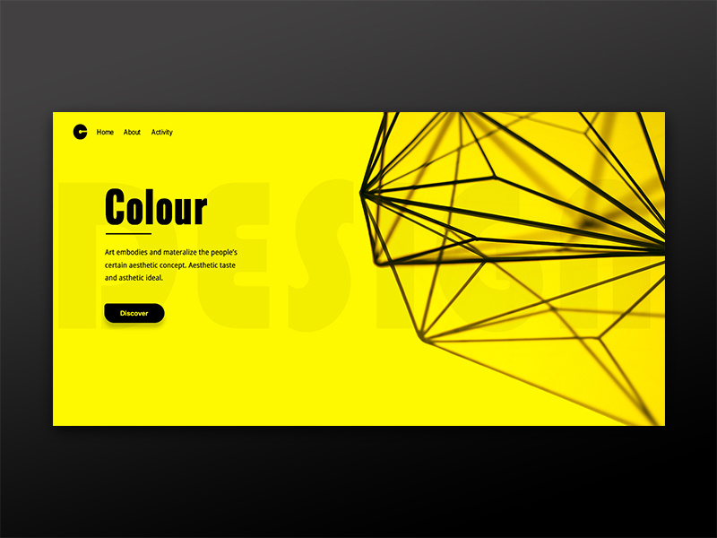 Simple Colorful Header by SUHIN on Dribbble