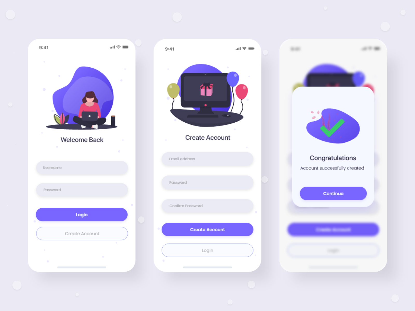 Login by SUHIN on Dribbble