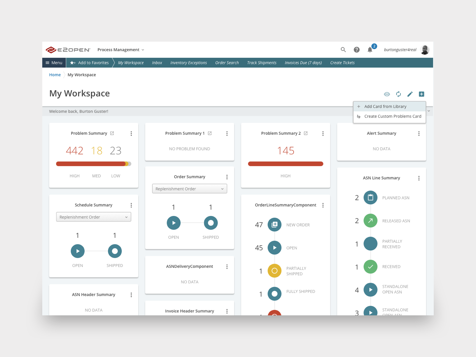 E2Open Dashboard by Brad Grabowski on Dribbble