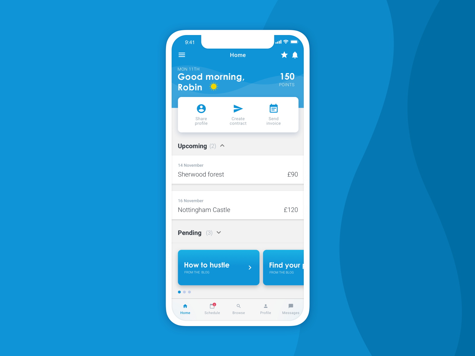 Invoicing app | Your dashboard by Kiwani Dolean on Dribbble