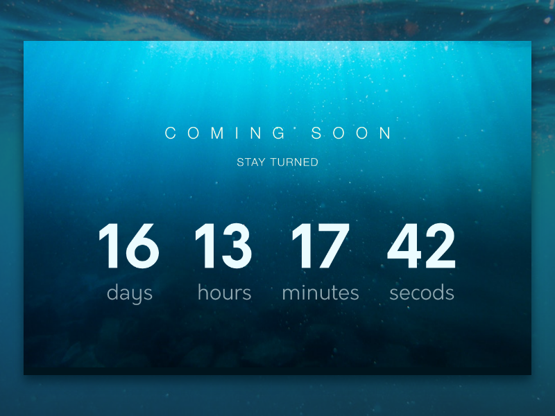 Daily UI #014 Countdown Timer by Irina Lensu on Dribbble