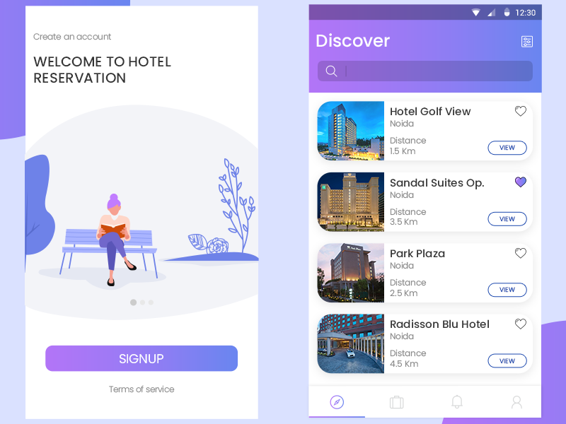 Hotel Reservation by Sachin Bairagi on Dribbble
