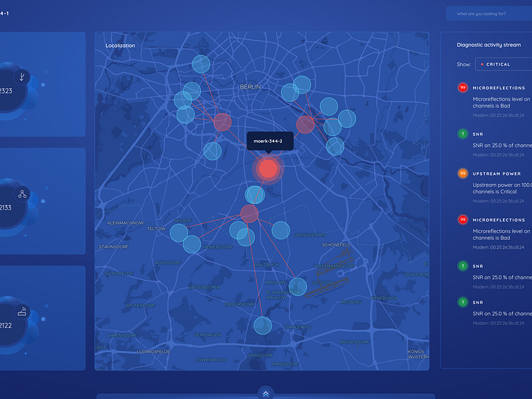 Modems Map by Matt Gromulski on Dribbble