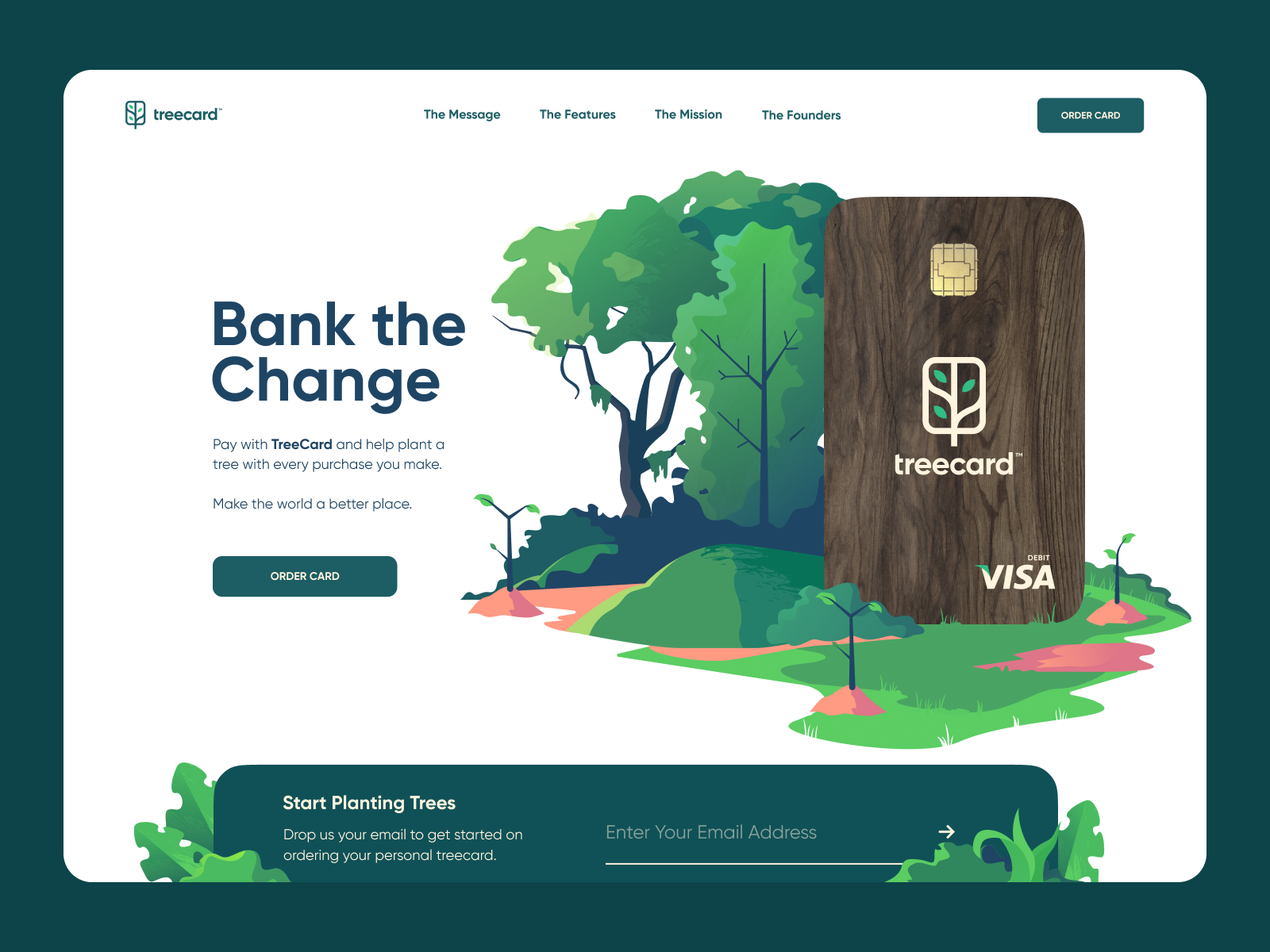 Treecard by Stian on Dribbble