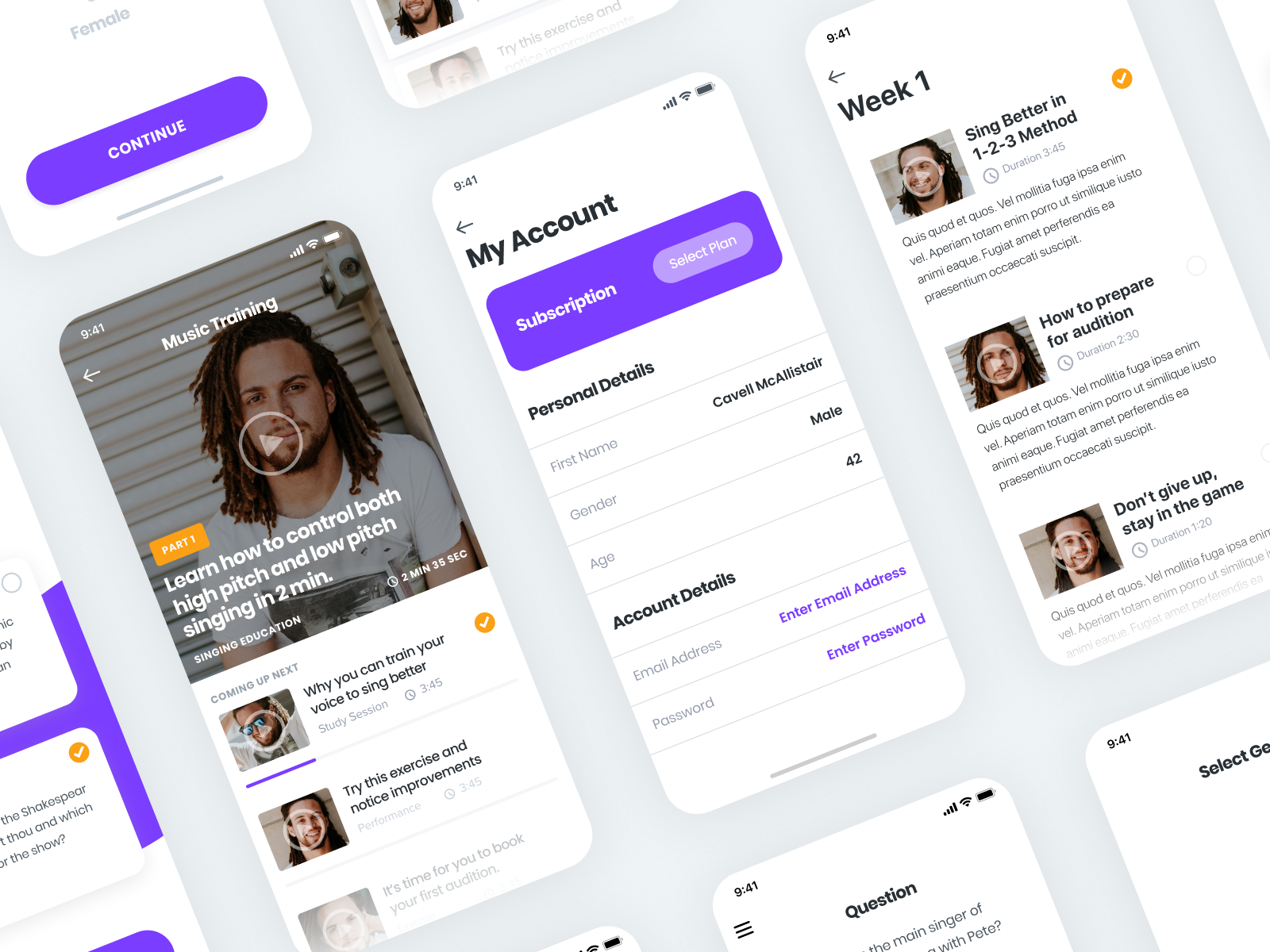 Learning Platform UI by Stian on Dribbble