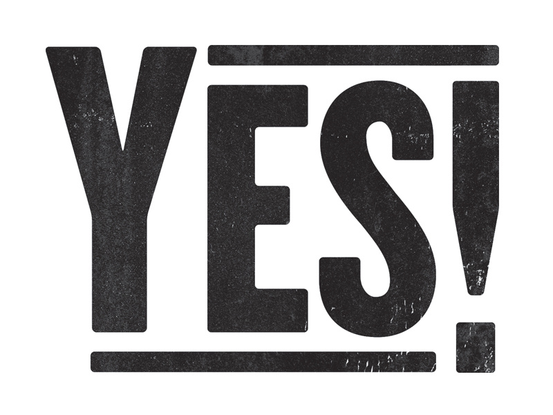 Yes! by Andy German on Dribbble