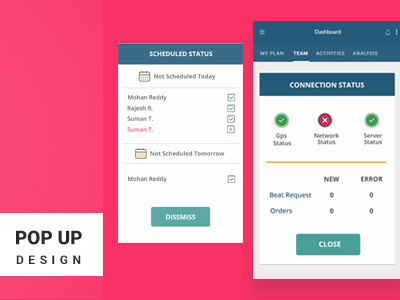 Popup Ui by Priti Singh on Dribbble
