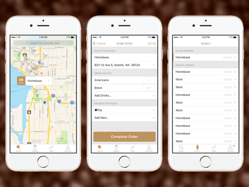 ☕ Coffee Ordering App Concept ☕ by Jared Pendergraft on Dribbble