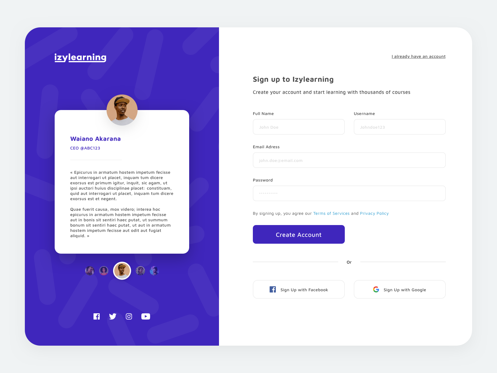Formulaire design by Ngoumessi Christétian | Dribbble