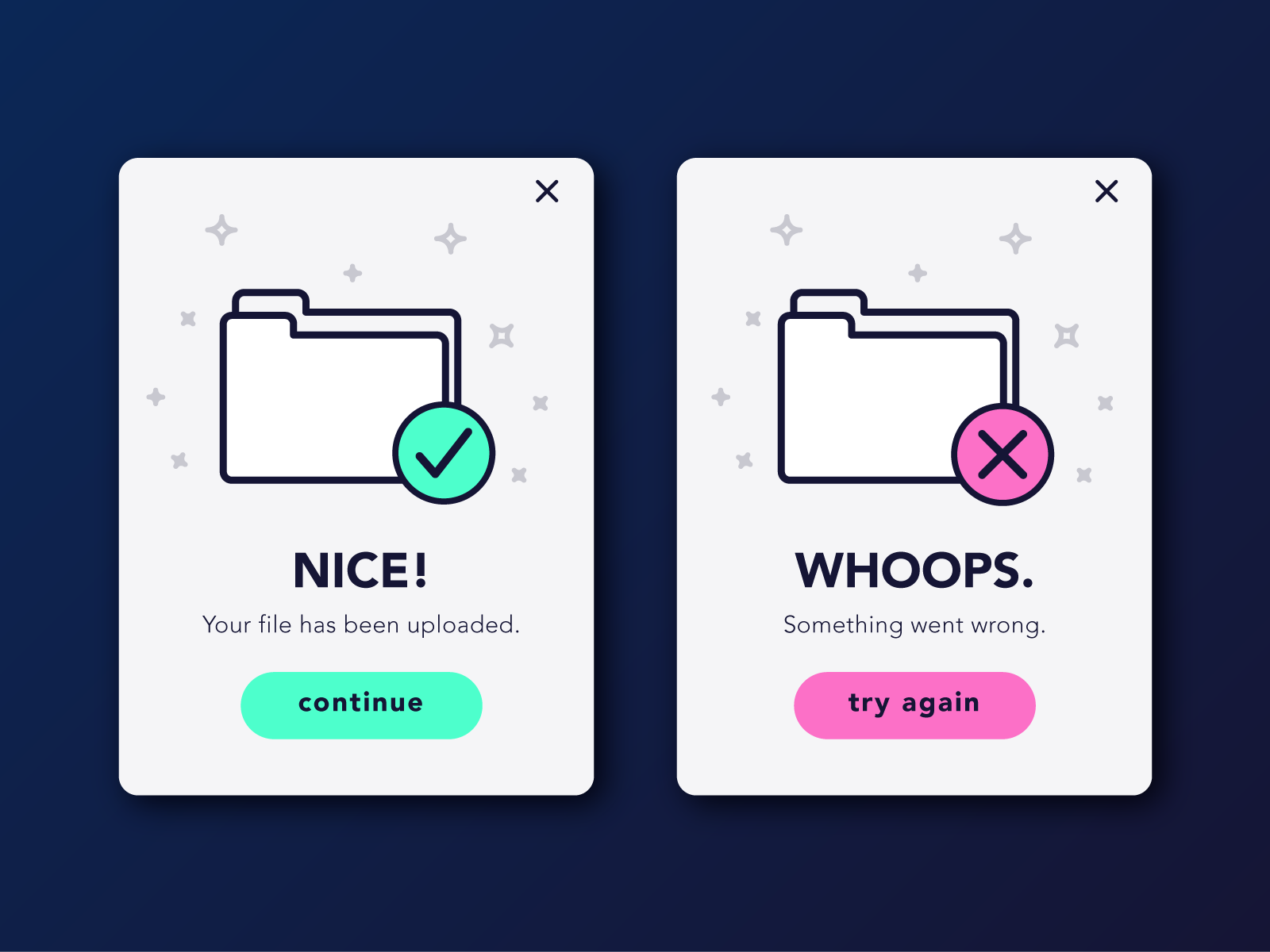 Daily UI #011 | Flash Message by Molly Woods 🌲🌳 on Dribbble