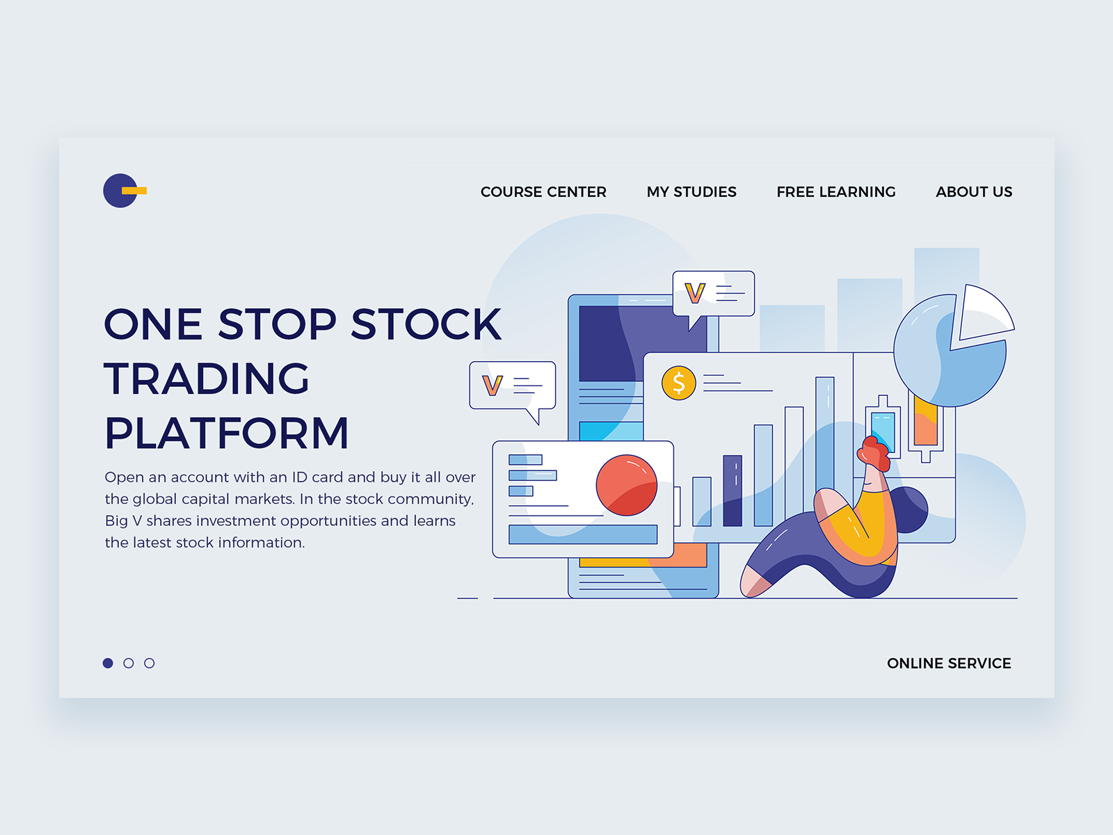 One stop stock trading platform by zzzzzzz on Dribbble