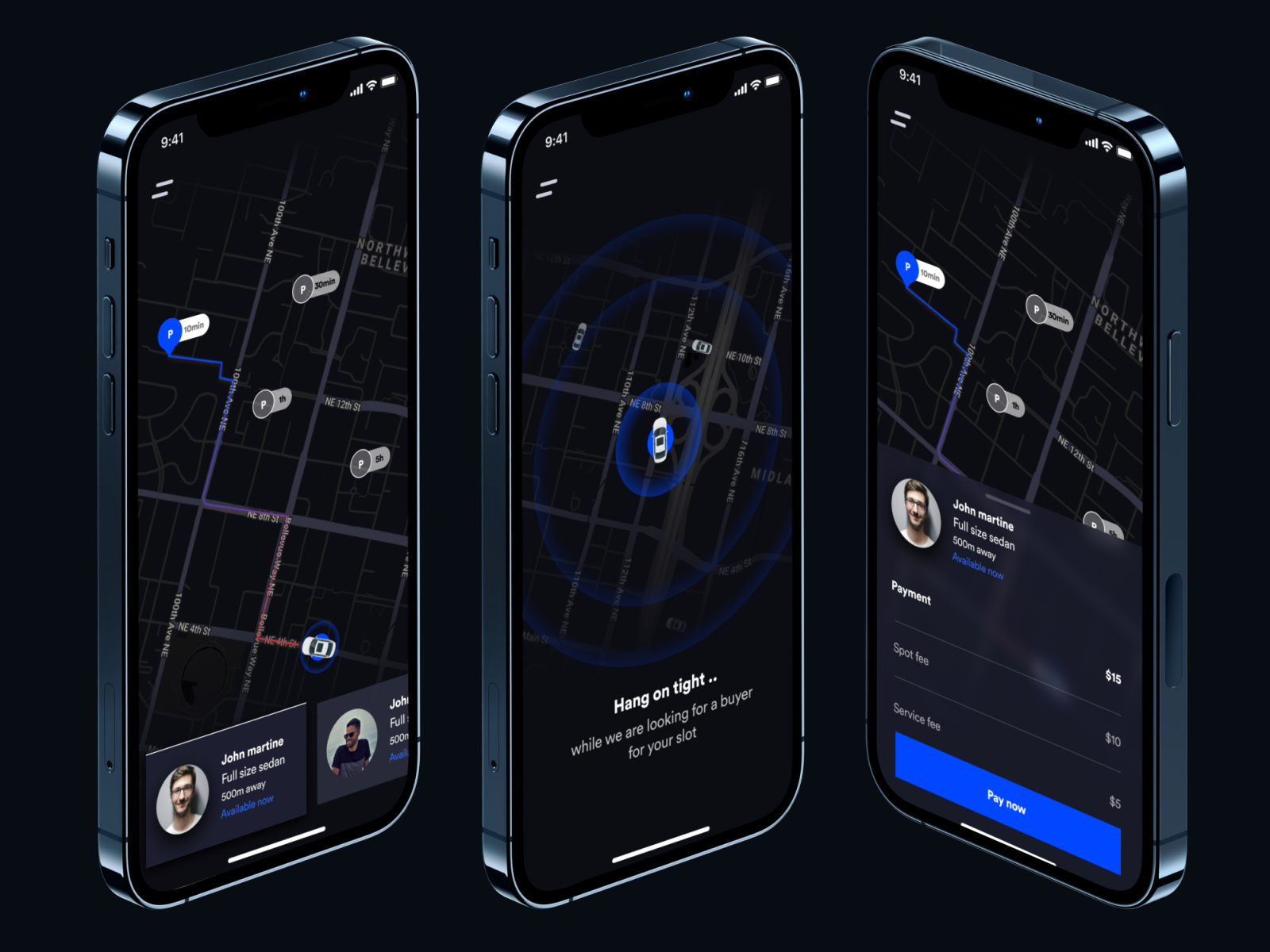 Parking app UI design by Chathura Indika on Dribbble